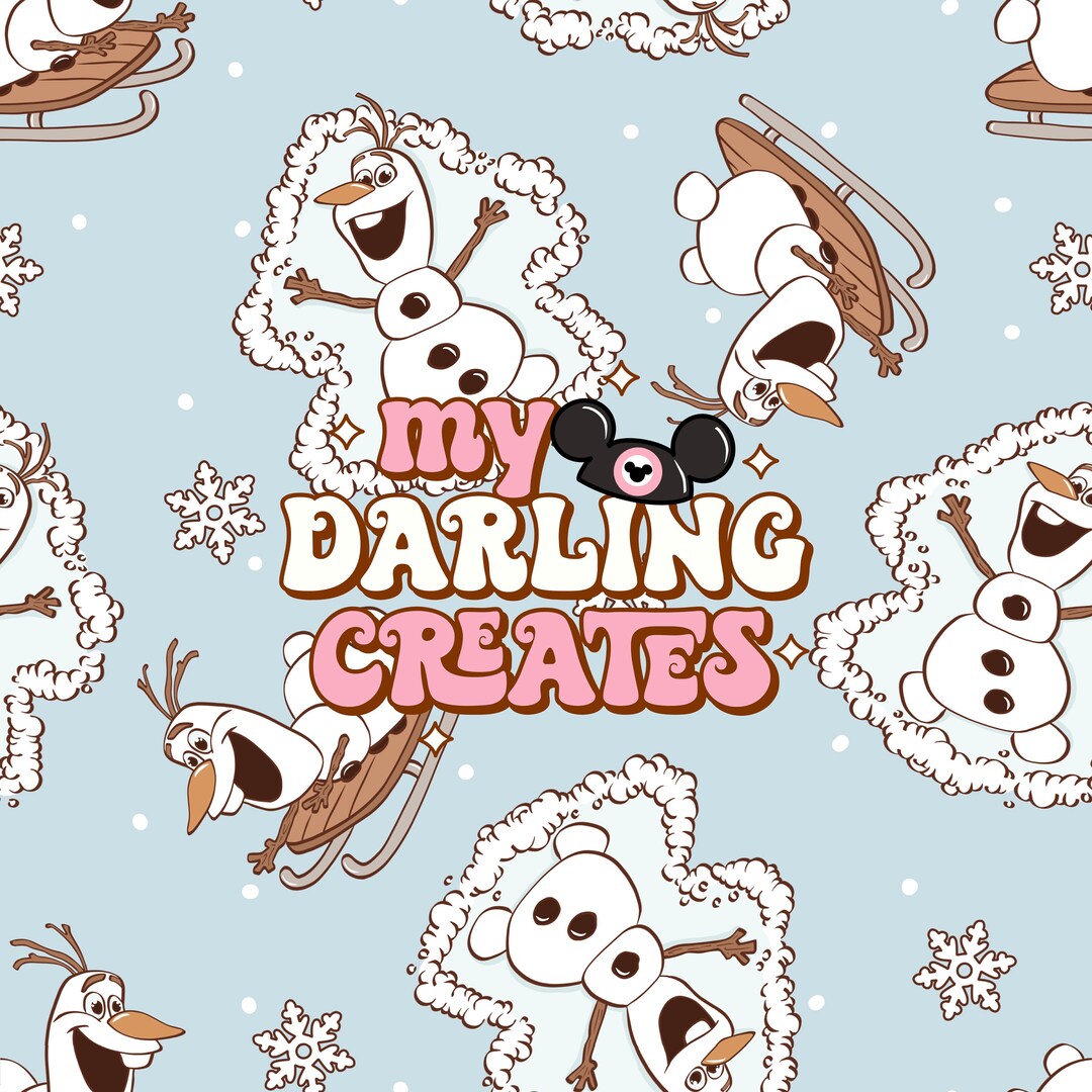 Magical Snowman Snow Angel Winter and Christmas Seamless File for ...