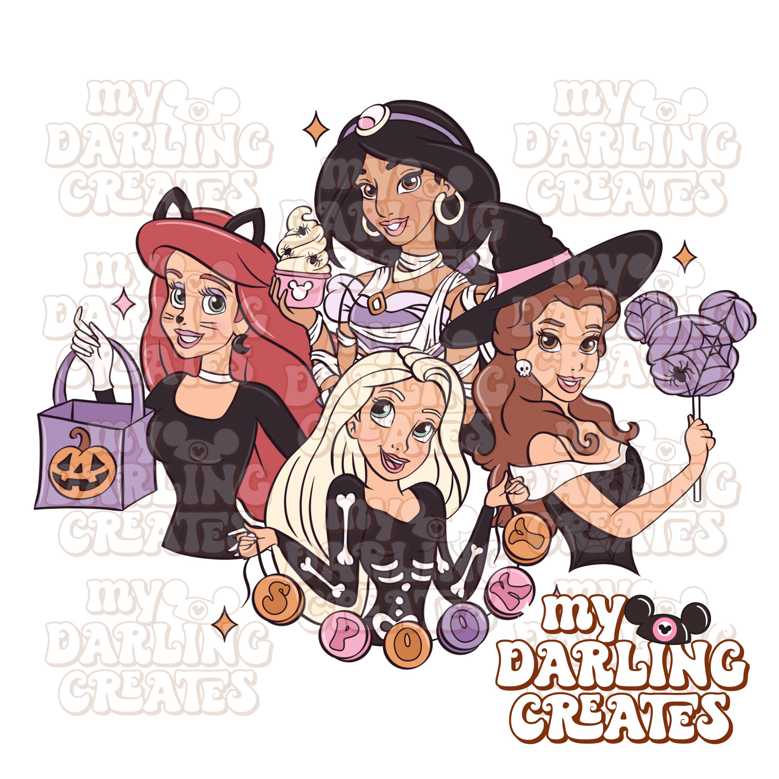 PNG | Digital Download | Magical Spooky Princesses Halloween and Fall ...