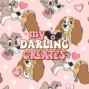 Valentines so Fetch Dog Candy Hearts Seamless File for Fabric ...