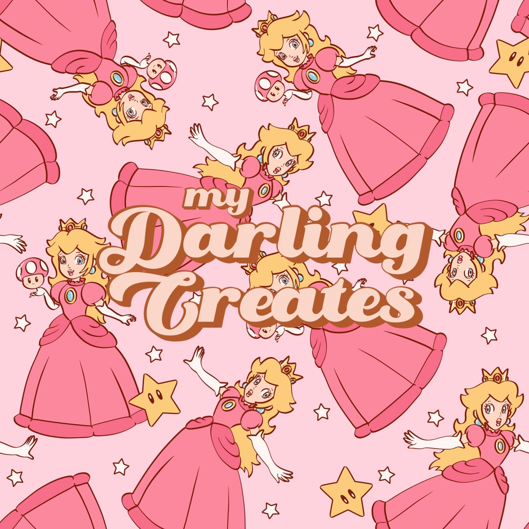 Peachy Princess Pink Seamless File for Fabric Sublimation | Repeating ...