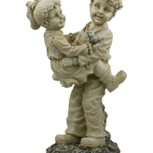 Boy and Girl Garden Statues - Etsy