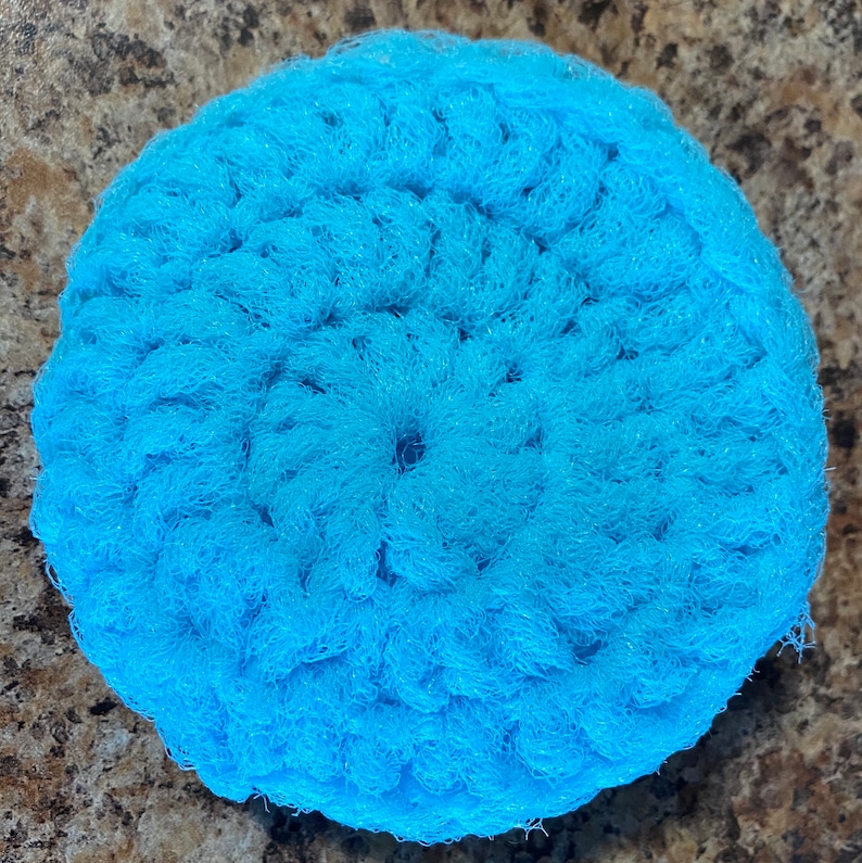 Dish Scrubbies, Crocheted Pot and Pan Scrubber, Nylon Net, Kitchen ...