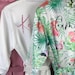 Tropical Leaf Robes, Bridesmaid Robes, Bachelorette Party Robes ...