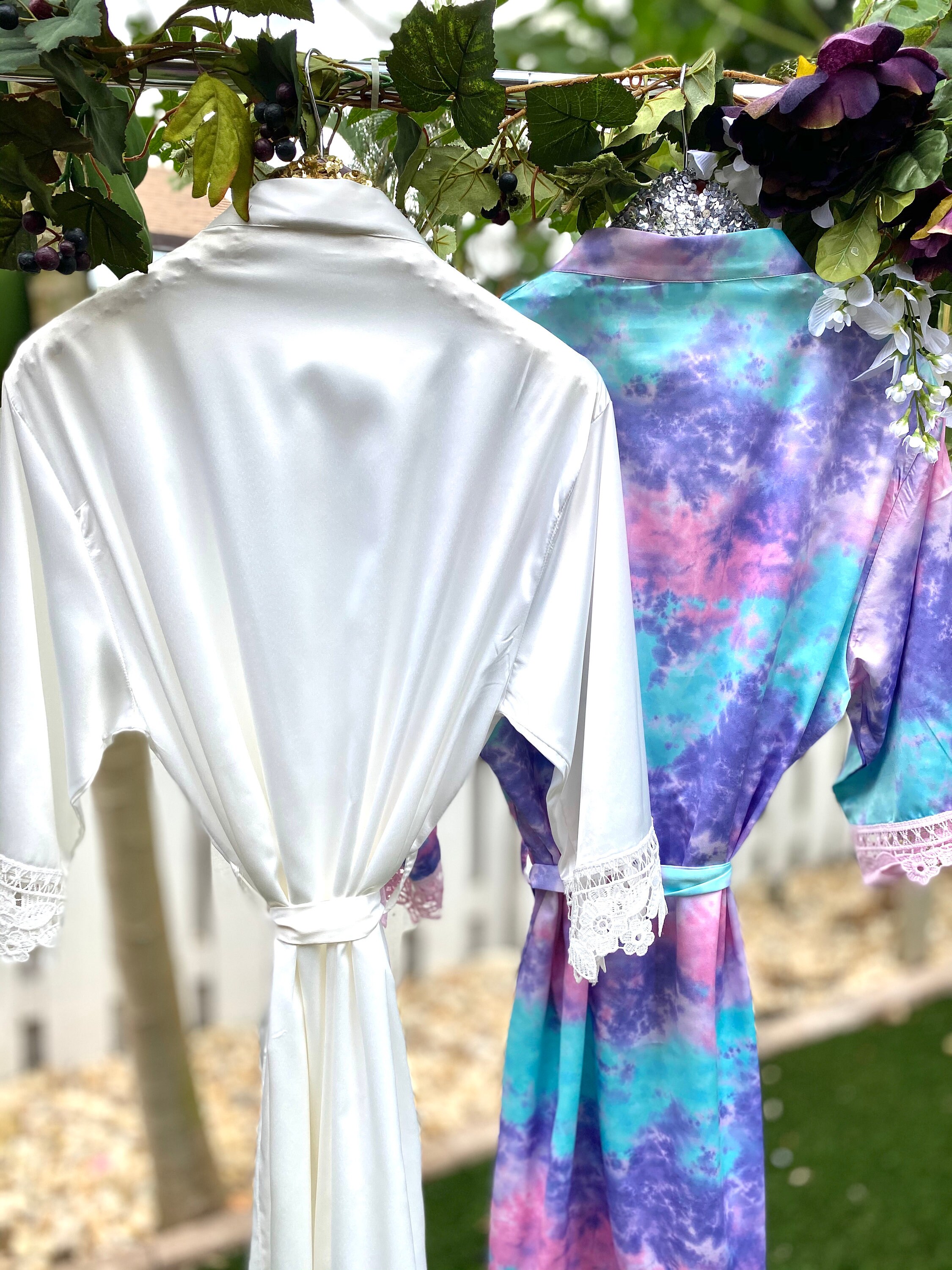 Tropical Leaf Robes Bridesmaid Robes Bachelorette Party | Etsy