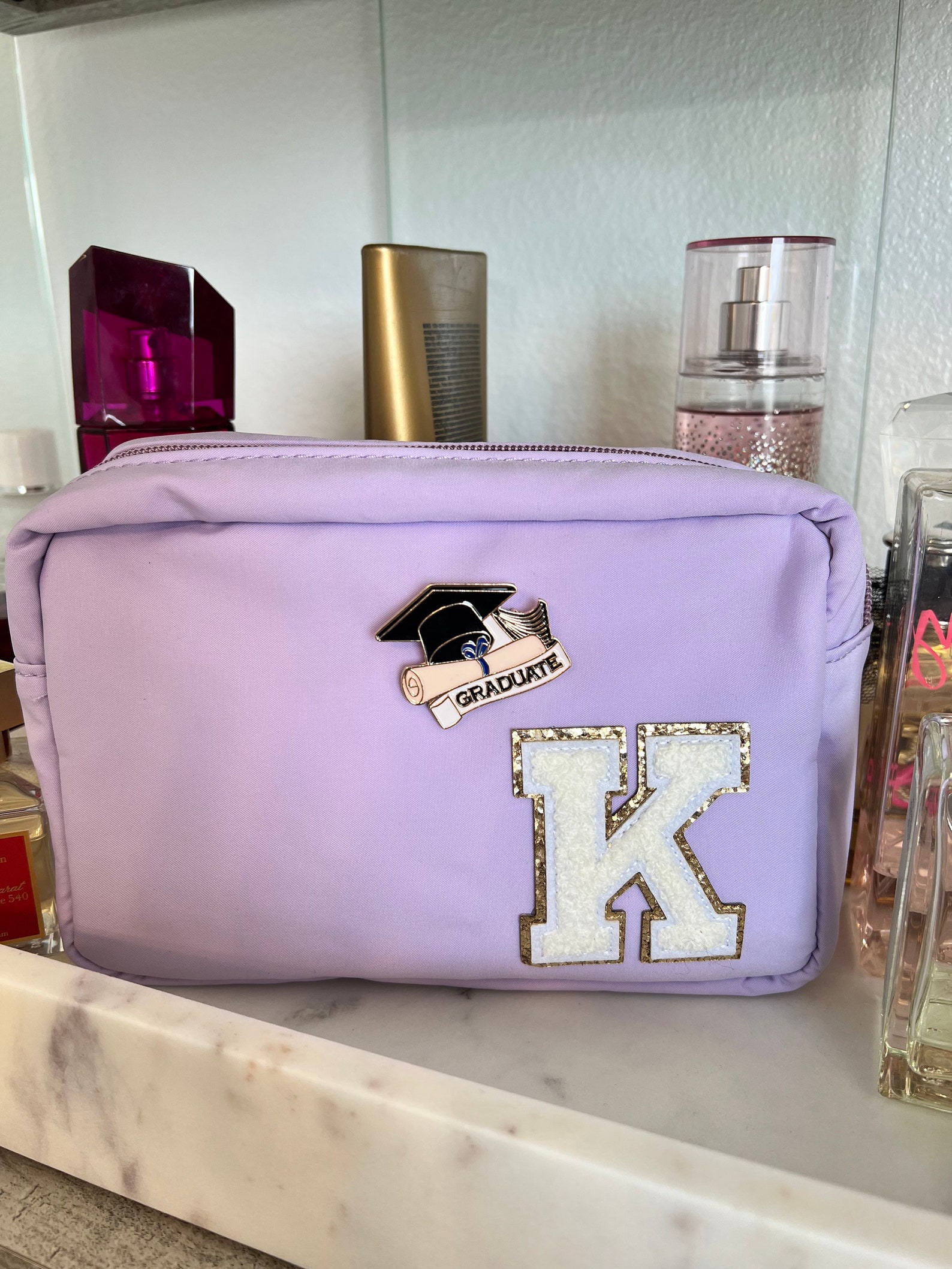 Graduation Gift Make up Bag, Personalized Nylon Bags , Gift for Girls ...