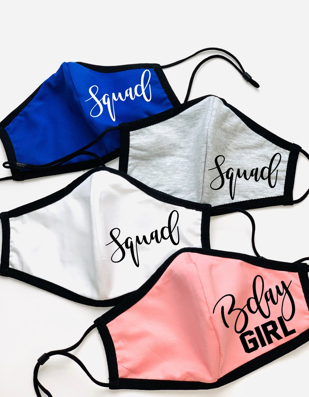 Birthday Party Face Mask personalized Mask Face Mask Bride - Etsy