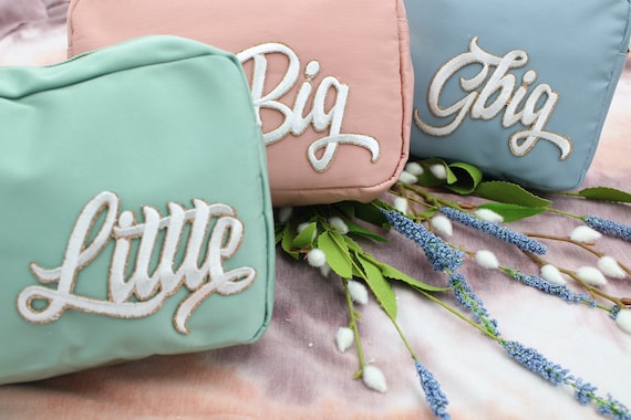 Sorority Makeup Bag Sorority Reveal Bag Little Big Bag | Etsy