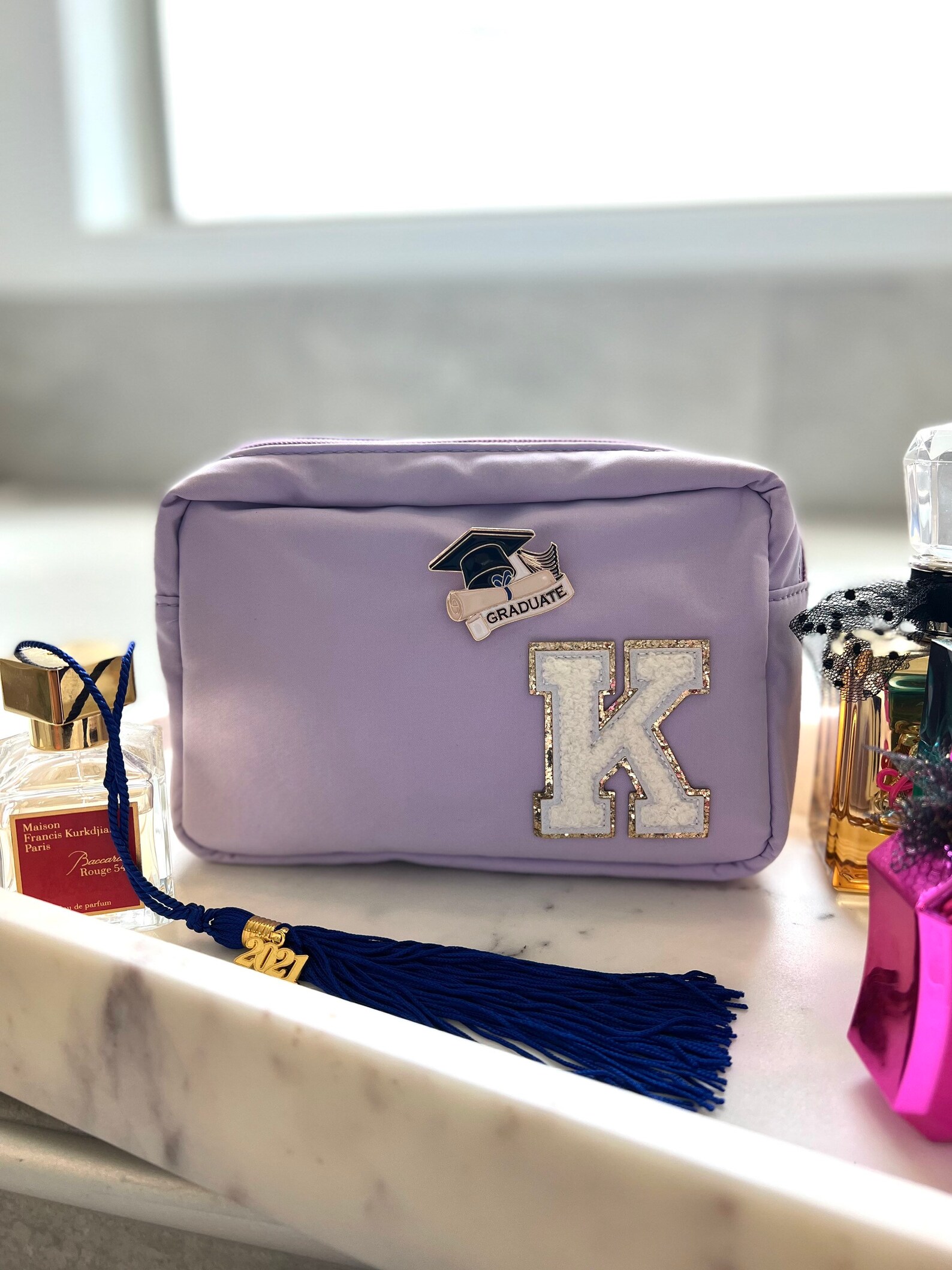 Graduation Gift Make up Bag, Personalized Nylon Bags , Gift for Girls ...