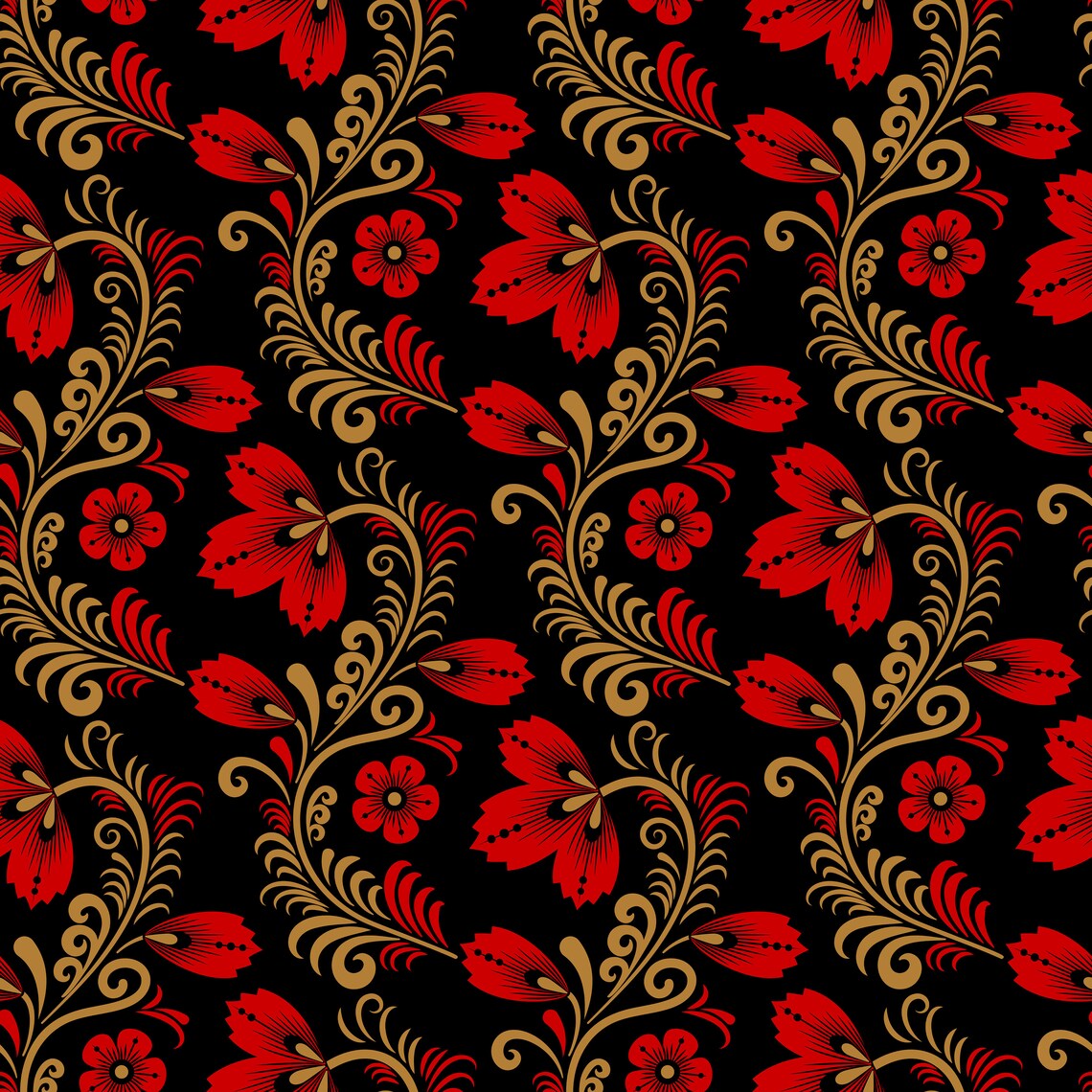 Removable Wallpaper Vintage Red Vintage Wallpaper Peel and - Etsy