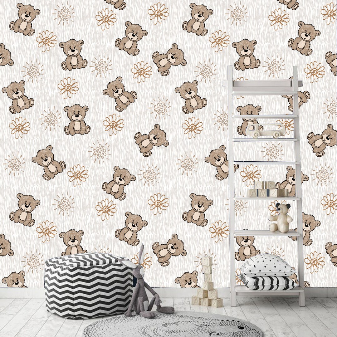 Nursery Wallpaper, Wall Paper for Kids, Removable Wallpaper Nursery ...