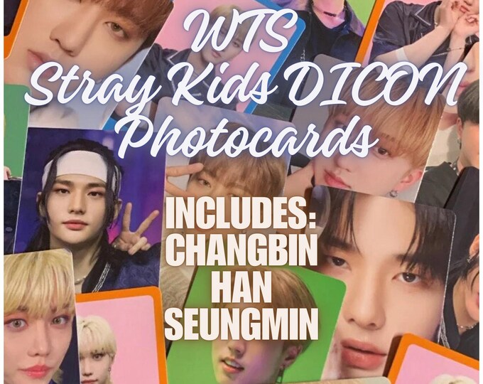 Stray Kids Official DICON Photocards - Etsy