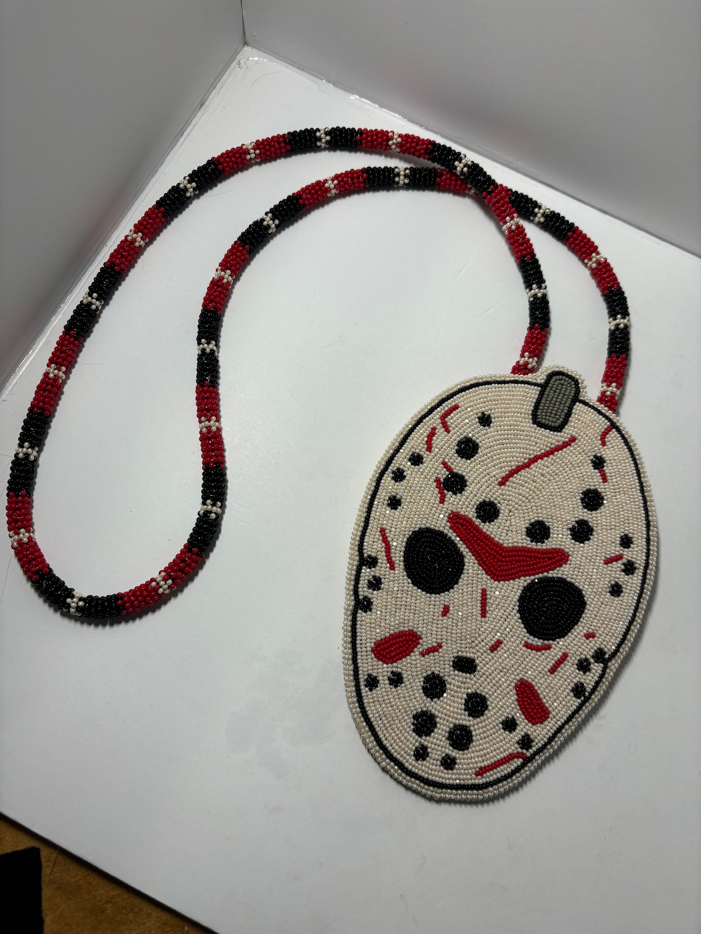 Beaded Friday 13th Jason Mask - Etsy