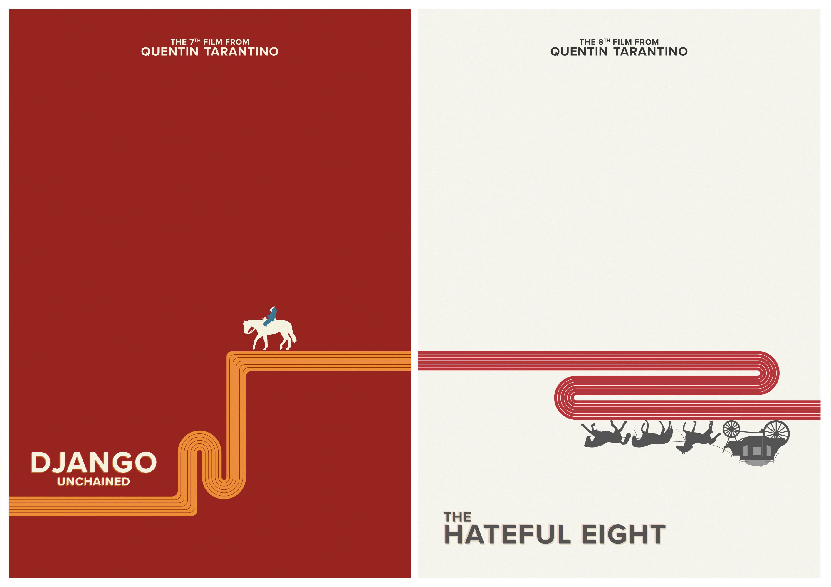 Quentin Tarantino Collection // Retro Minimalist Movie Print - Etsy UK