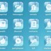 Frozen App Icons, Pastel Blue, Winter, Snowy, Holidays Theme, Snowflake ...