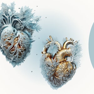 Clipart Frozen Hearts Winter PNG Template Christmas Scratchbook ...