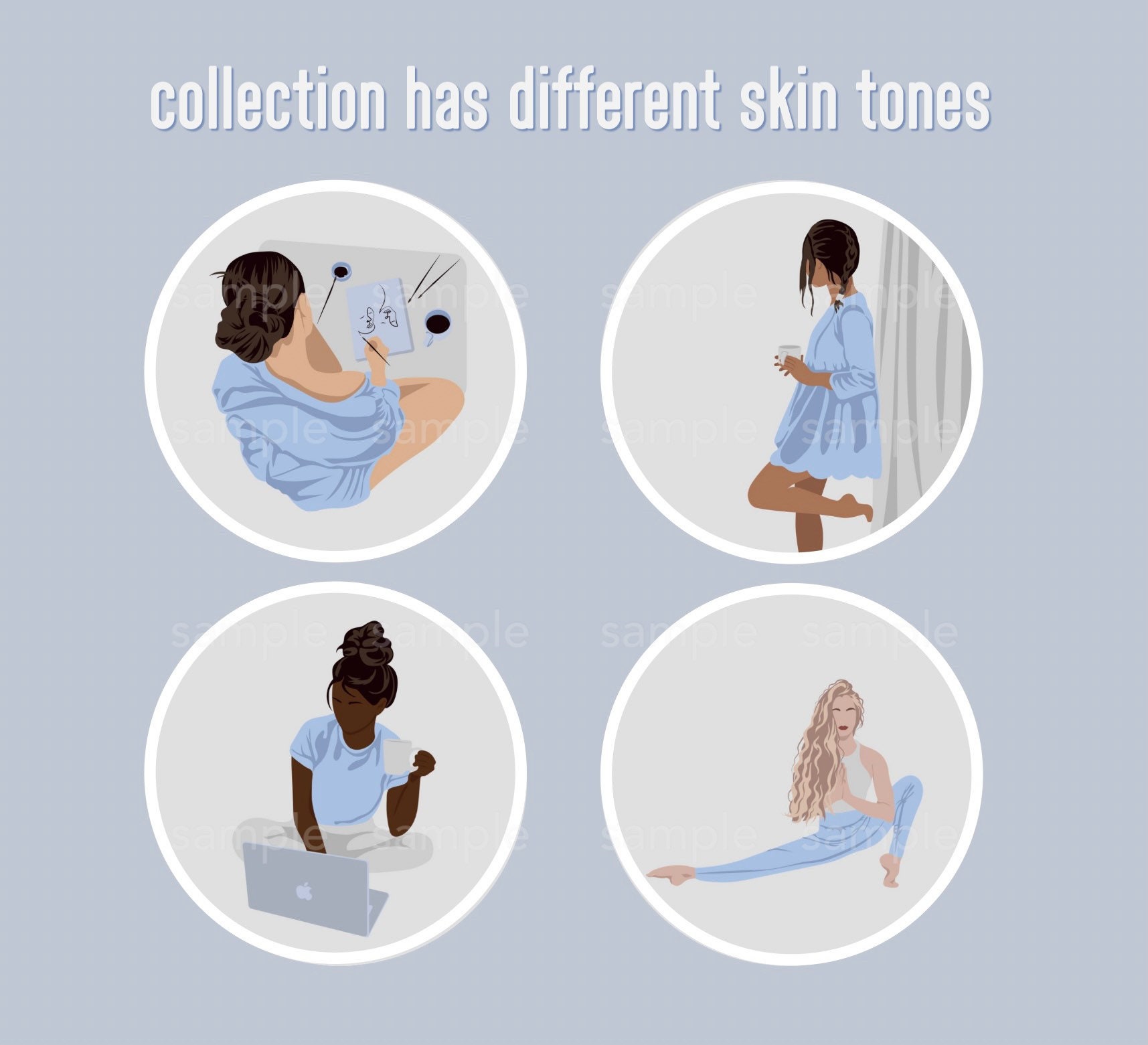 Highlight Covers Lifestyle Sky Blue Instagram home everyday influencer ...