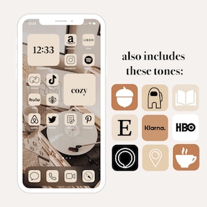 App Icons Neutral Aesthetic Beige, Cream, Nude, Natural Light Tones ...