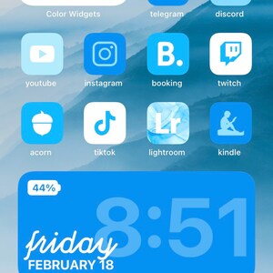 Aqua Blue App Icons, Summer, Light Blue, Sky, Sea, Beach, Wave ...