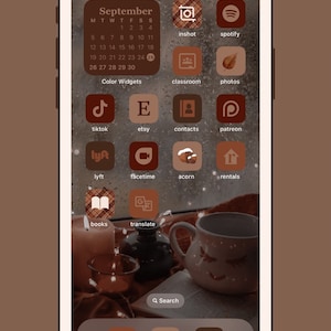 2,600 App Icons Fall Vibes Beige, Burgundy, Brown, Neutral Tones ...