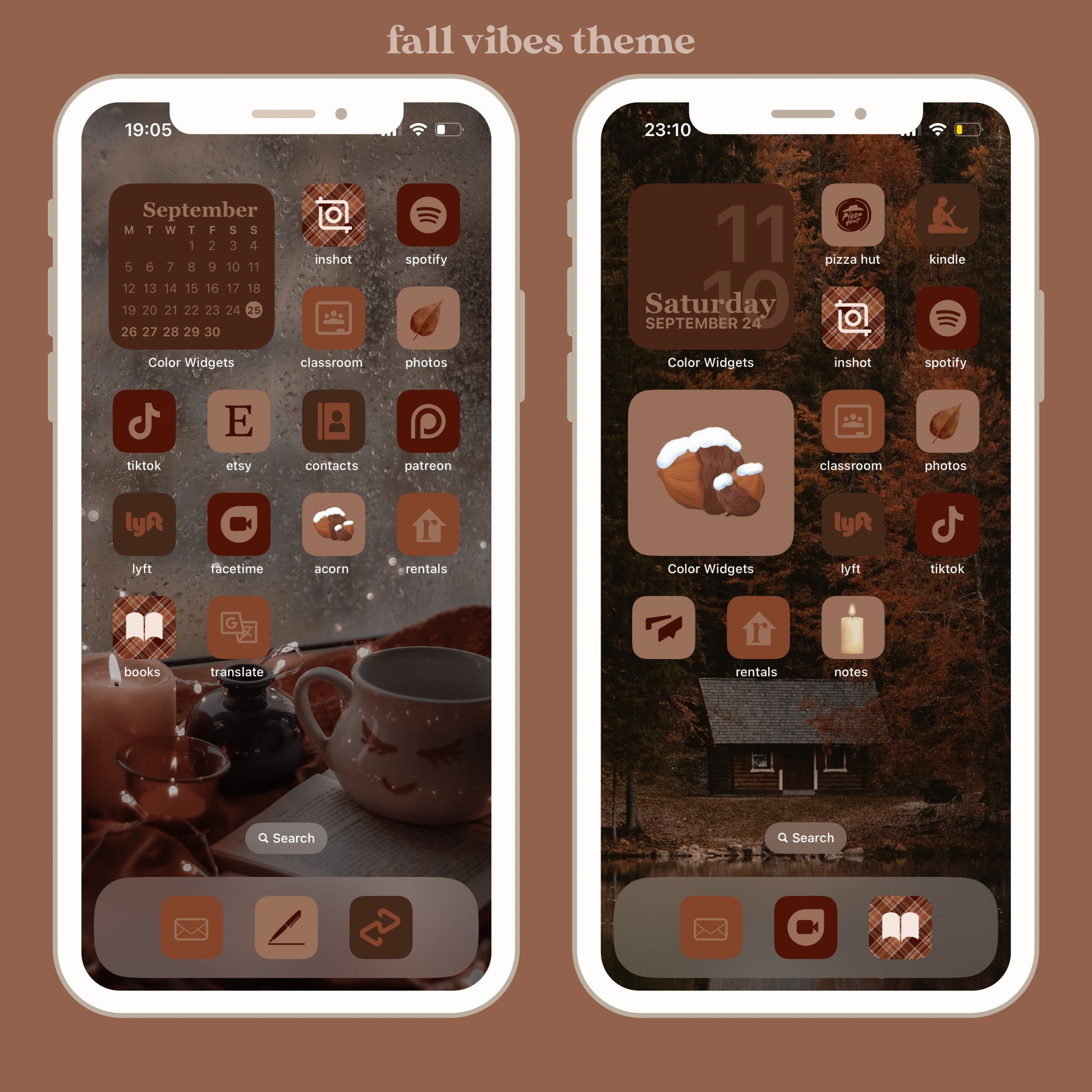 MEGA BUNDLE App Icons, Beige, Neutral, Brown, Dark and Light Academia ...