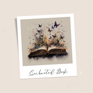 Enchanted Book PNG Tumbler Template Fairytale Miracle Wrap Sublimation ...
