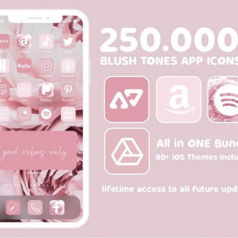 Pink App Icons - Etsy