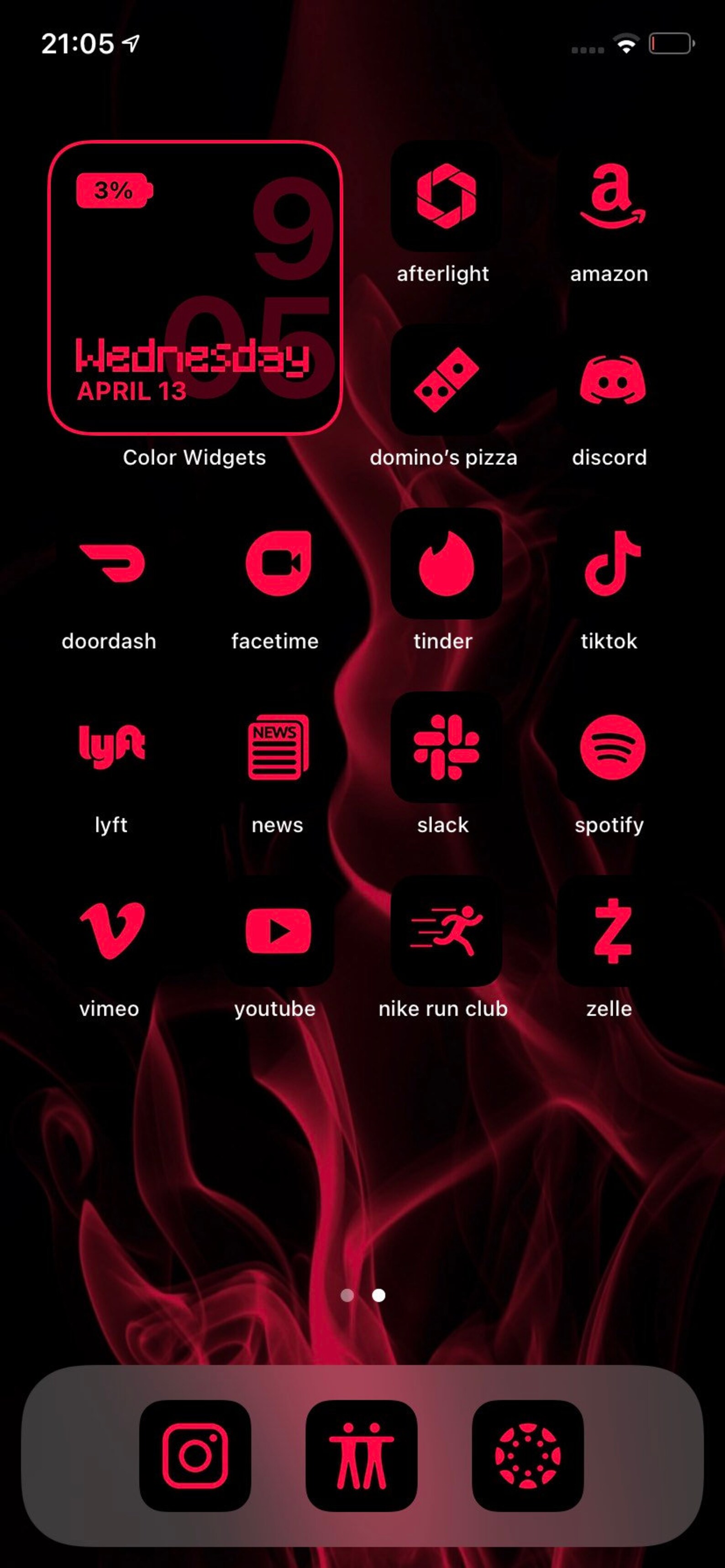 App Icons Neon Red, Black App Covers, Custom Your Home Screen - Etsy