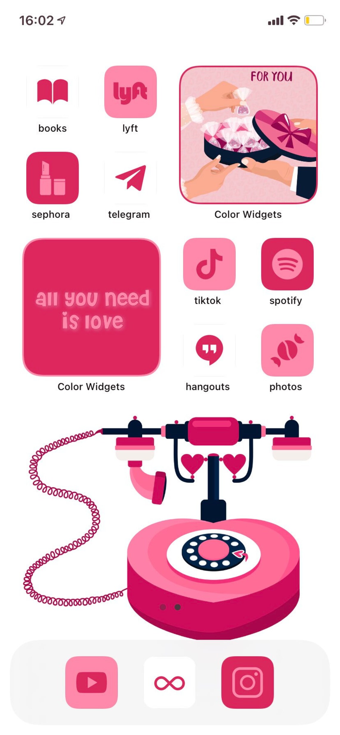 Valentine App Icons Pastel Pink Cute White Icons Aesthetic | Etsy