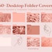 Desktop Folders Rose Gold Pink, Blush, Rose, Peachy, Summer Folder ...