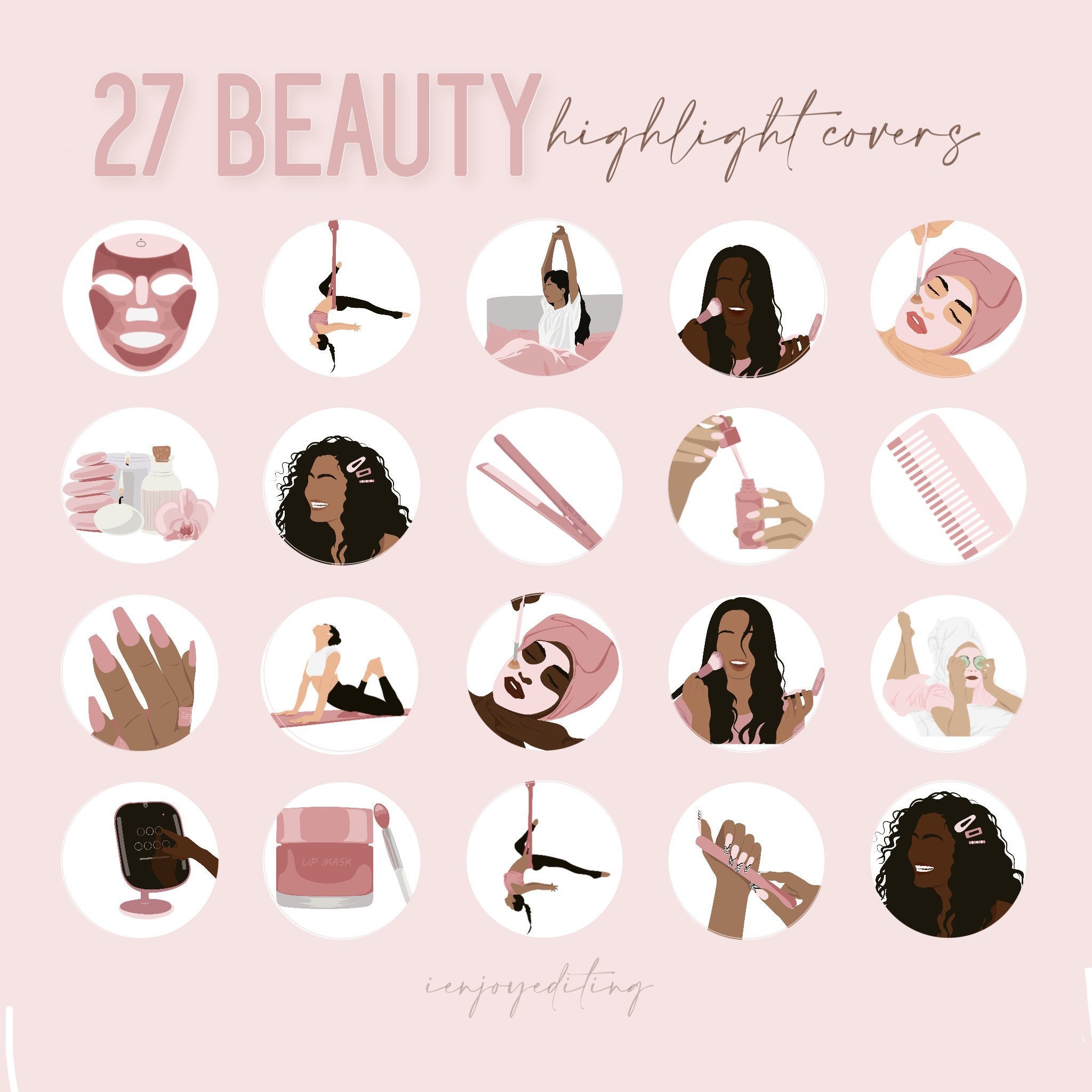 Highlight Covers Beauty | Makeup, Yoga, Nails, Hair, Skincare Faceless ...