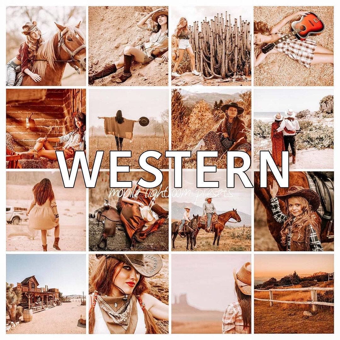 6 Lightroom Prestes Mobile WESTERN Brown, Warm, Rustic, Vsco, Blogger ...