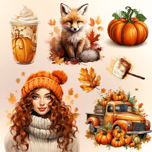Hello Autumn Clipart PNG Template Downloadable Apple Pie Thanksgiving ...