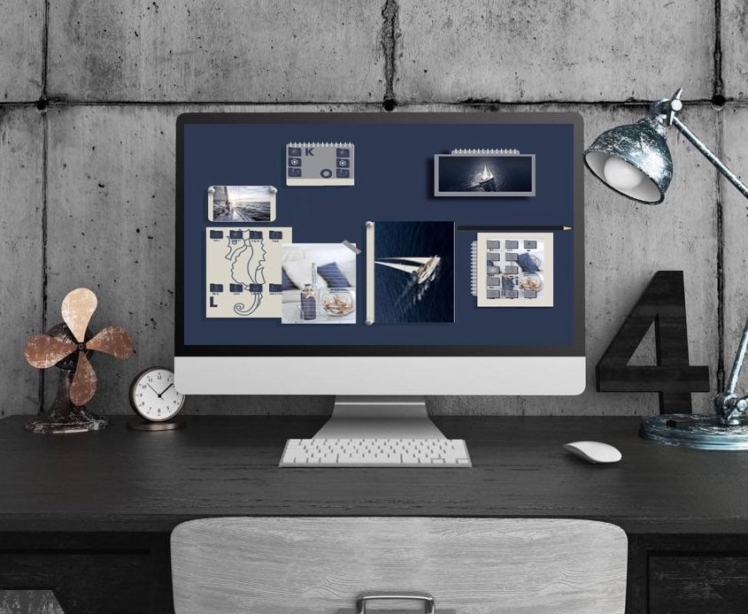 Desktop Folder Icons Navy | Folder Covers Dusty Blue, Dark Grey ...