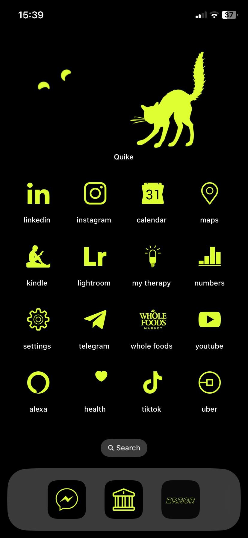 App Icons Lime Neon | Yellow, Vibrant, Black | Aesthetic Home Screen ...