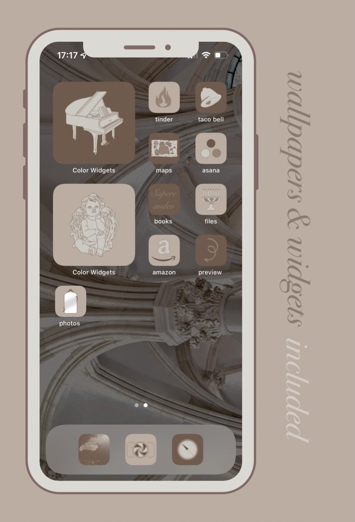 Light Academia App Icons Beige Brown Fall Neutral - Etsy