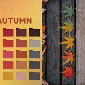 MEGA Bundle Desktop Folder Icons, Summer, Autumn, Winter, Dark Academia ...