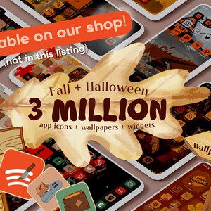 10,000 App Icons - Jump Into Fall / Brown, Beige, Leaves, Autumn Theme ...