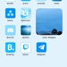 Aqua Blue App Icons Summer Light Blue Sky Sea Beach Wave - Etsy