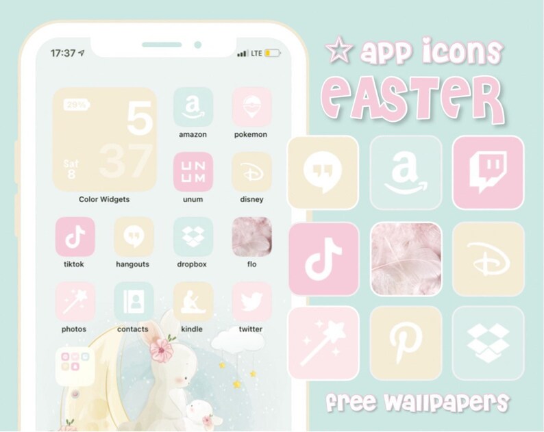 MEGA Bundle App Icons Lilac Pastel Pink Soft Yellow Baby - Etsy