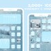 App Icons Snowfall, Winter, Baby Blue, Snowy, Aesthetic Homescreen ...