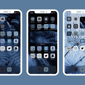 Blue App Icons, All in One Bundle | Teal, Turquoise, Sky, Light Blue ...