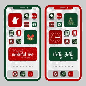 App Icons Christmas Eve | Merry Xmas, Red, Green, New Year | Widget ...