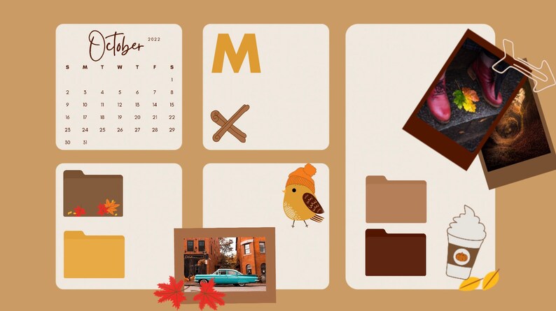 Warm Autumn Desktop Folder Icons Fall Covers for Mac Pc - Etsy