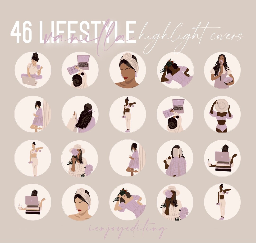 Highlight Covers Lifestyle - Vanilla Faceless Woman Illustration | Home ...