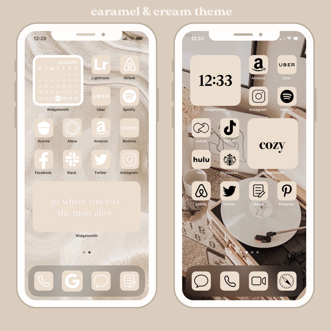 MEGA BUNDLE App Icons, Beige, Neutral, Brown, Dark and Light Academia ...