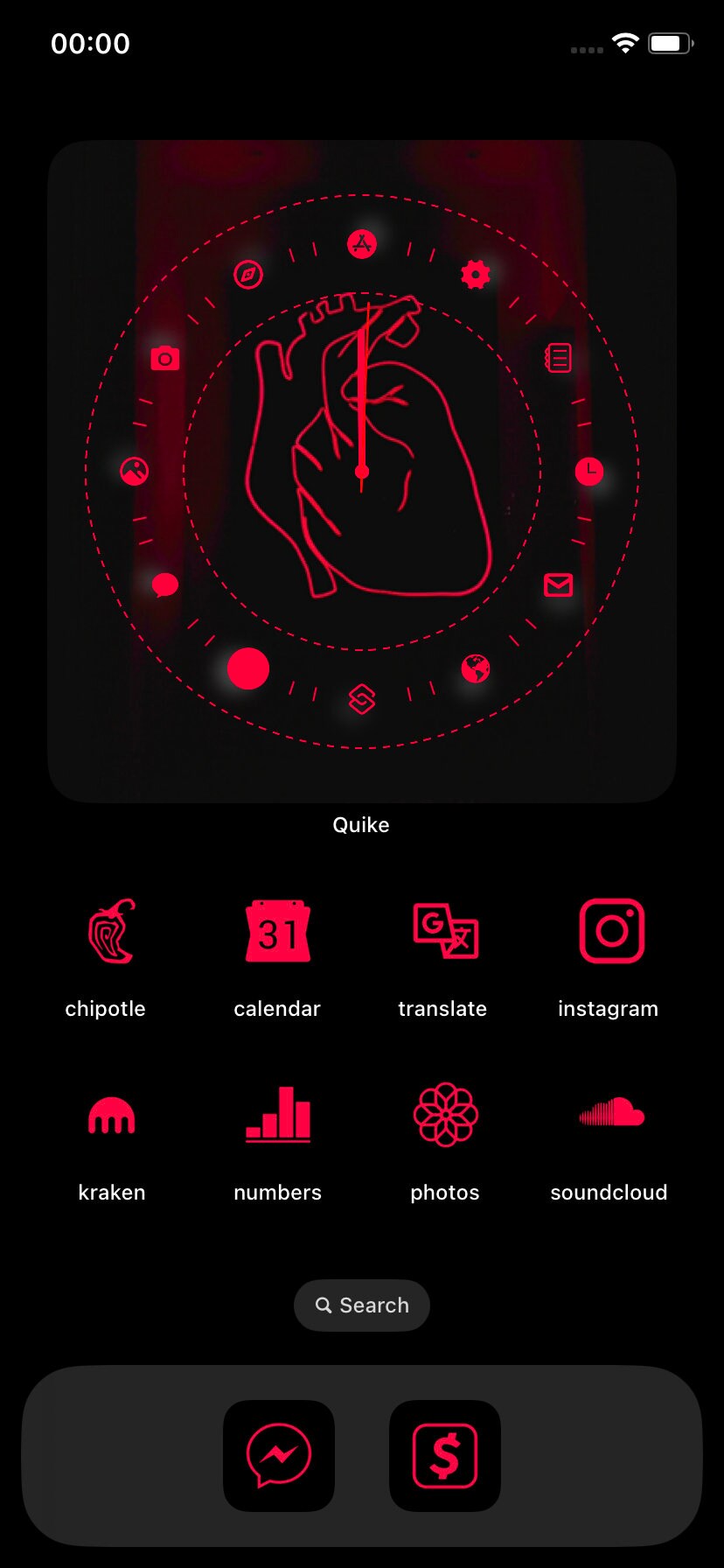 App Icons Neon Red, Black App Covers, Custom Your Home Screen - Etsy