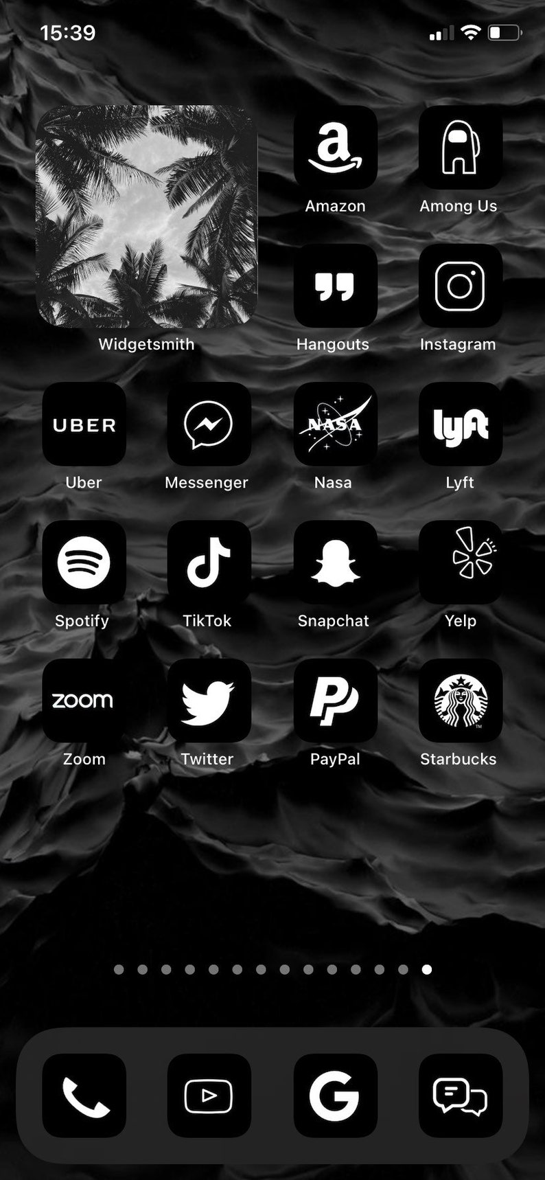 Ios 14 App Icons Black | Minimal, White, Tropical Black, City Urban ...