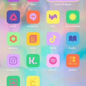 20,000 App Icons Retro | Summer, Color Pop, Yellow, Orange, Vintage ...