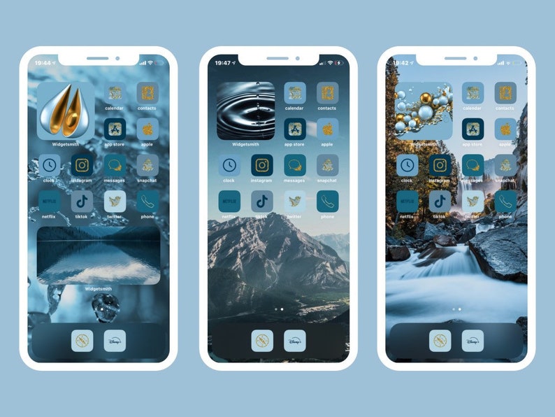Blue App Icons, All in One Bundle | Teal, Turquoise, Sky, Light Blue ...