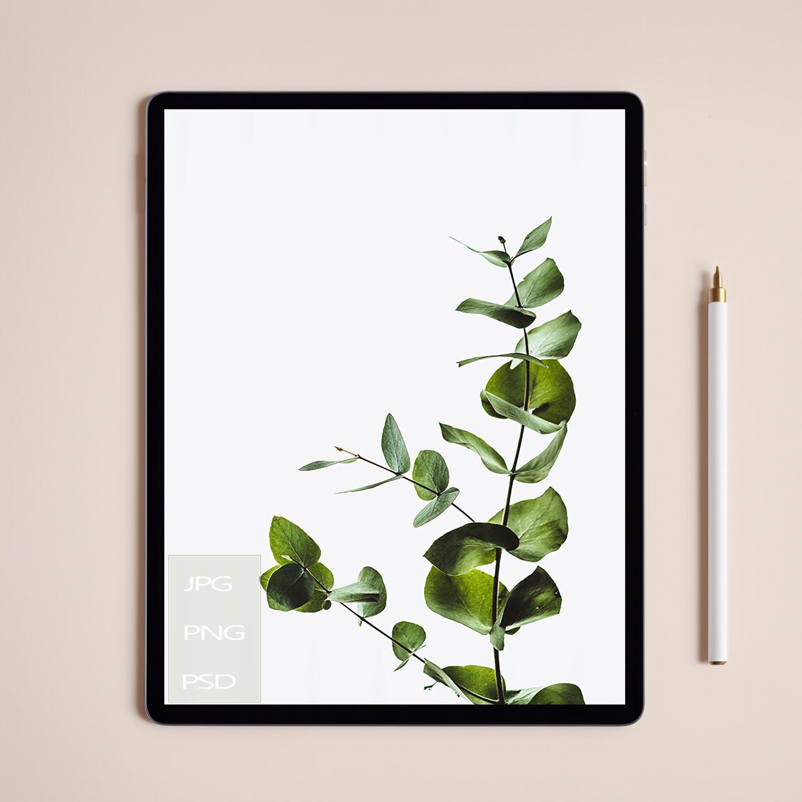 White iPad Mockup, Device Mockup, Digital Planner, iPad Planner, Stock ...
